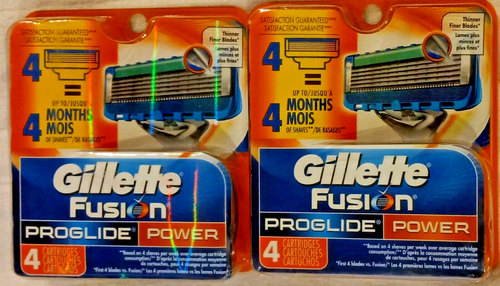 8 Gillette Fusion 5 Proglide Power Razor Blades Refill Cartridges Fit ...