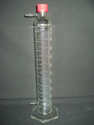 Chemglass Pyrex Glass 1000mL 1L TD Graduated Cylinder Gas Drying Column ...