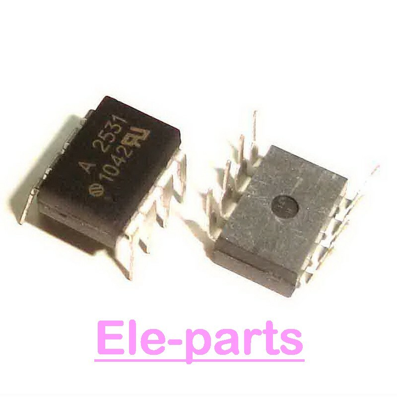 100 PCS HCPL2531 DIP-8 HCPL-2531 A 2531 Dual Channel High Speed ...