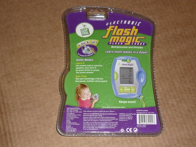 LeapFrog Flash Magic Electronic Portable Multiplication and Division ...