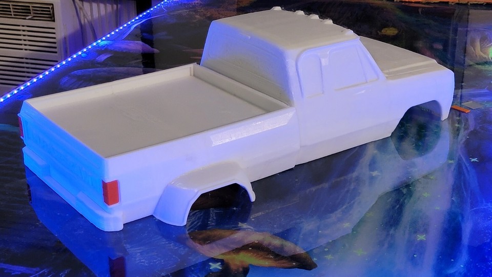 AXIAL SCX10 1/10 305mmWB DODGE RAM D350 DIY FIRST GEN EXT CAB DUALLY ...