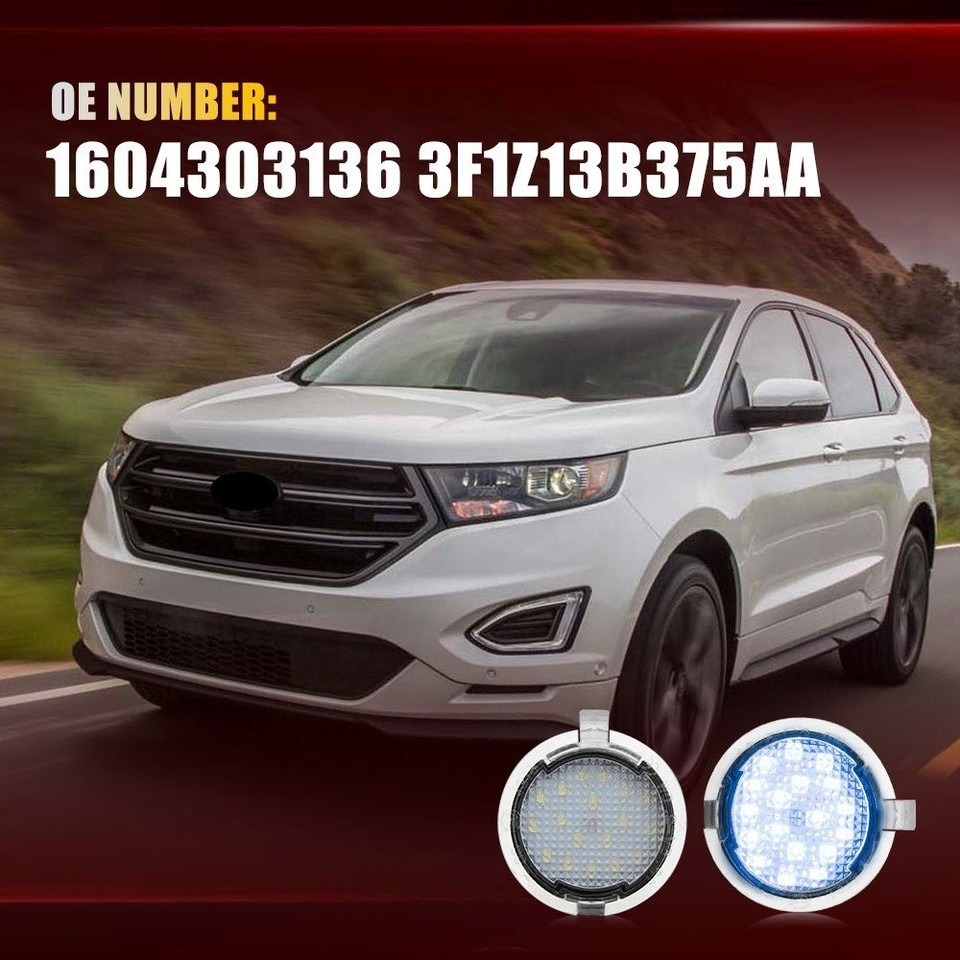 LED Side Mirror Puddle Light Ice Blue For Ford F150 Explorer Expedition ...