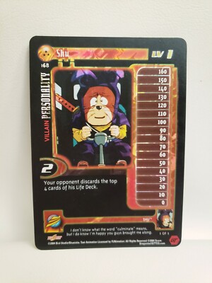 Shu LV1 Alt Holo Foil Limited Card 169 Dragon Ball GT DBZ CCG | eBay