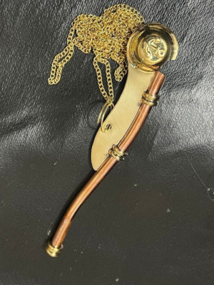 traditional Navy Whistle Solid Brass Boatswain (Bosun) Whistle Pipe ...
