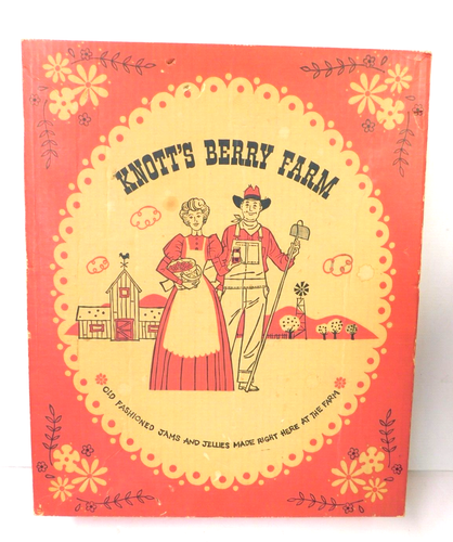 LARGE KNOTT'S BERRY FARM OLD FASHION JAMS AND JELLIES BOX, 13 1/2" X 16 ...