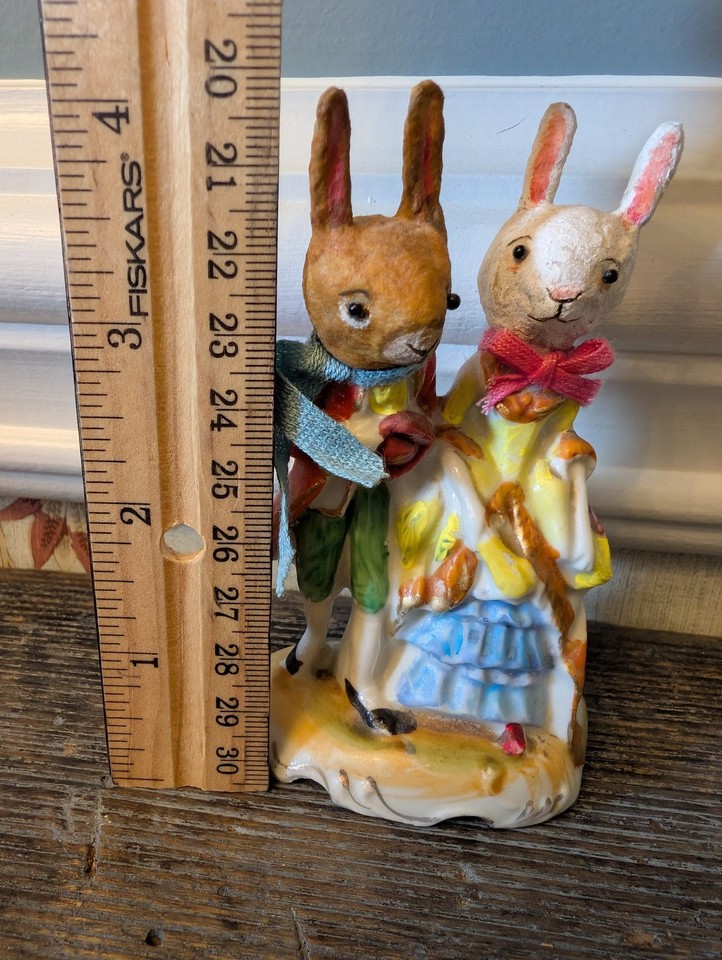 OOAK 2019 Maria Paula Frozen Charlotte Spun Cotton Bunny Rabbits | eBay