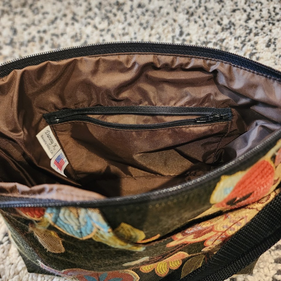 Danny K Purse Beverly Hills CA Women's Tapestry Fabric Crossbody ...