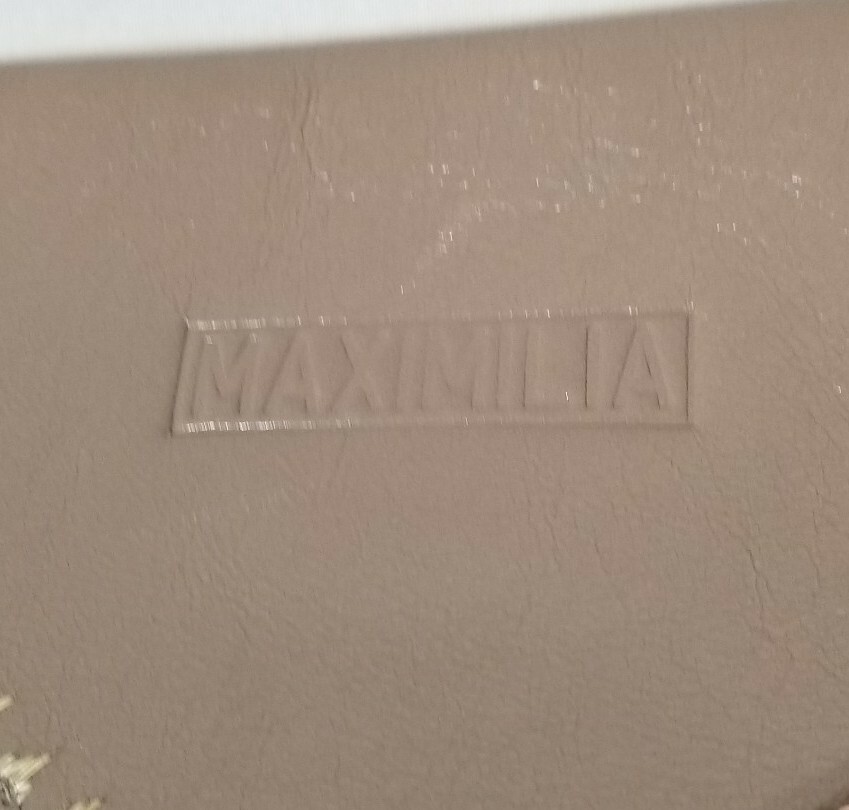 Vtg 1977 Maximilia Maxine Renee Clement OOAK Taupe Leather Envelope ...