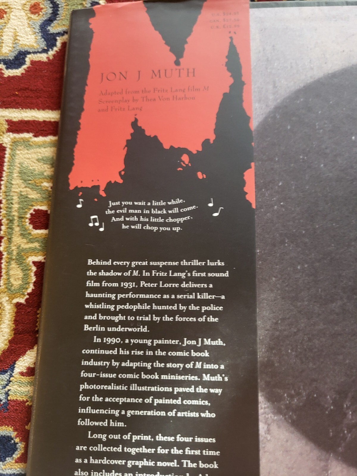 M (Abrams ComicArts, 2008) Jon J Muth Graphic Novel Based on Film by ...