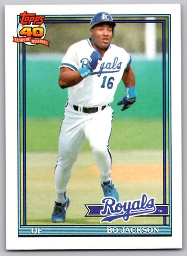 1991 Topps #600 Bo Jackson Kansas City Royals | eBay