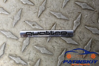 2014 14 AUDI A7 REAR TRUNK BACK LIFTGATE EMBLEM CHROME QUATTRO BADGE ...