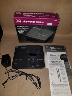 GE Vintage Family Answering System 3 Mailboxes Digital phone Machine ...