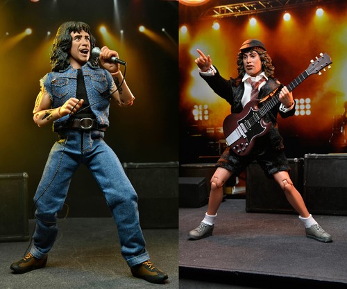NECA Bon Scott Angus Young AC DC Highway to Hell 8" Clothed Action ...