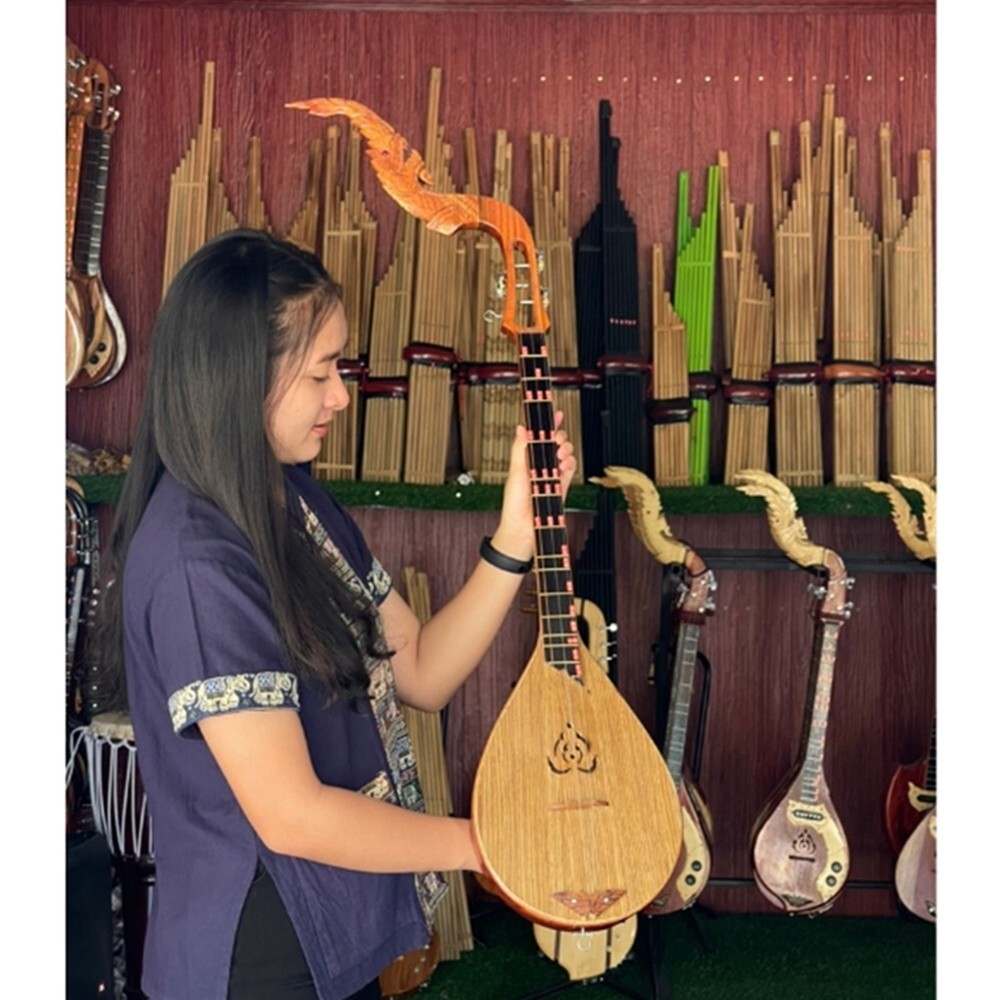 Electric Harp Guitar Phin Isarn Work Exquisite Handmade Traditional ...