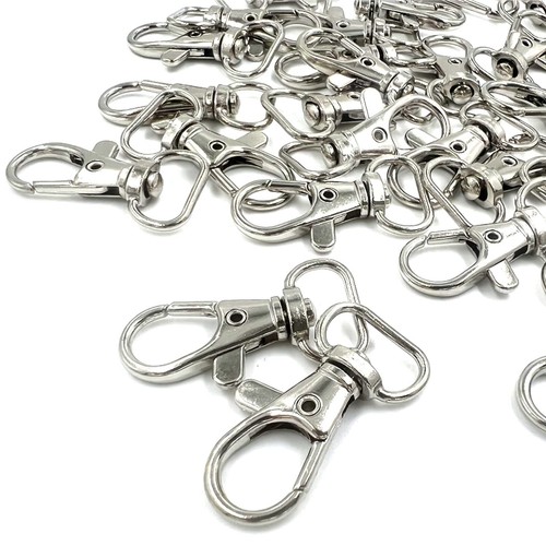 40Pcs 360° Metal Swivel Trigger Snap Hooks Lobster Claw Clasps Wide 1/2 ...
