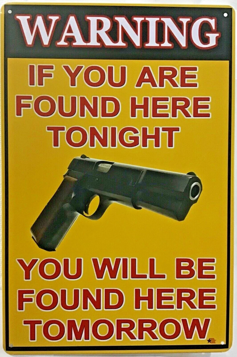 Funny Gun Warning Signs