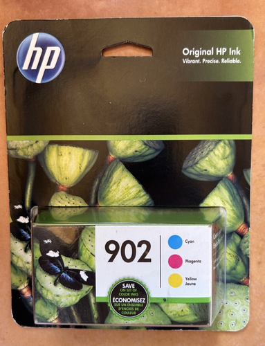 NEW Genuine HP 902 ink cartridge Combo C/M/Y-3PK-Color Ink Exp 2021 | eBay