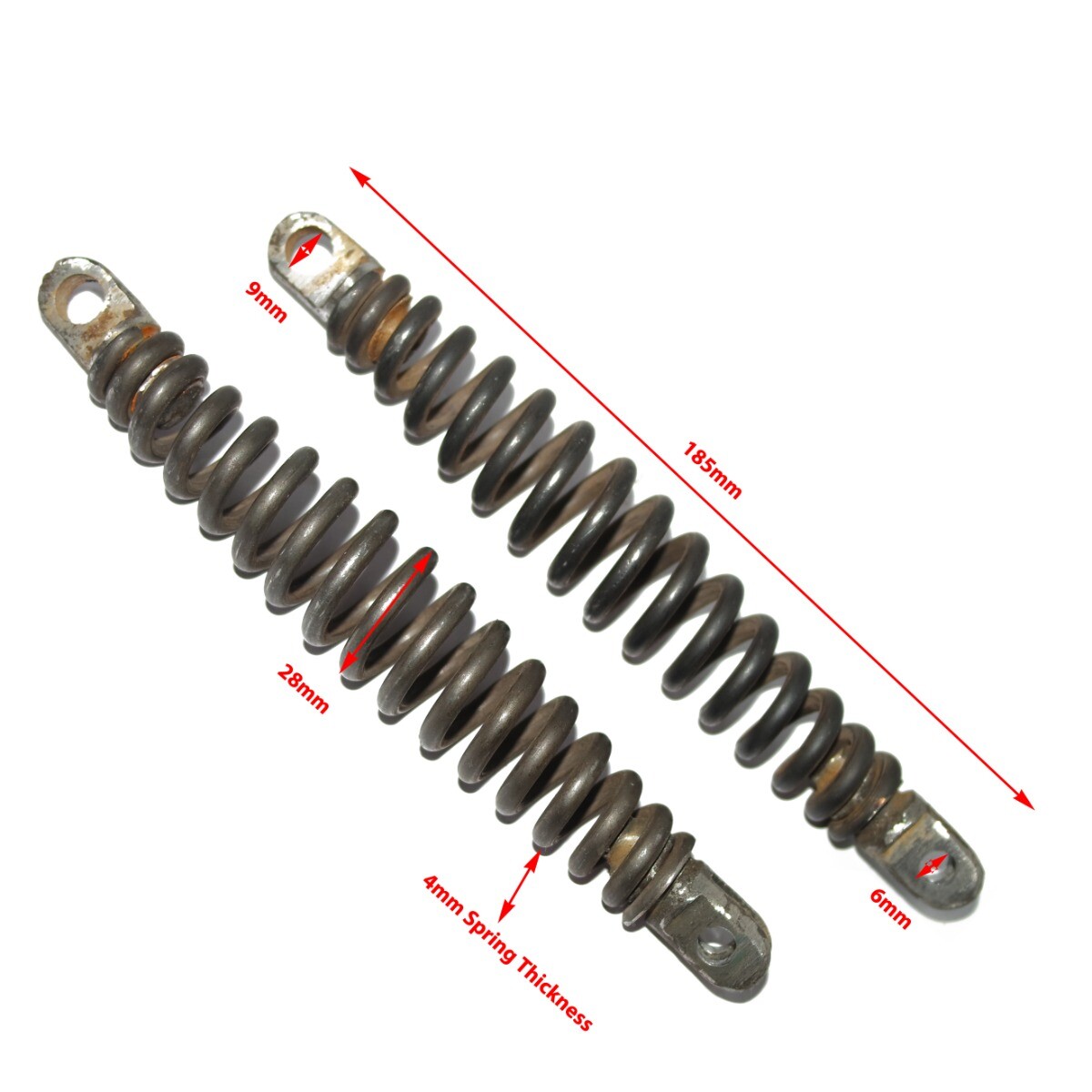 Repro Front Girder Fork Side Spring Set With Holder Ariel Red Hunter ...