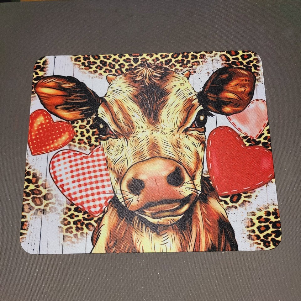 Cow Hearts Computer Non Slip Custom Mouse Pad Handmade | eBay