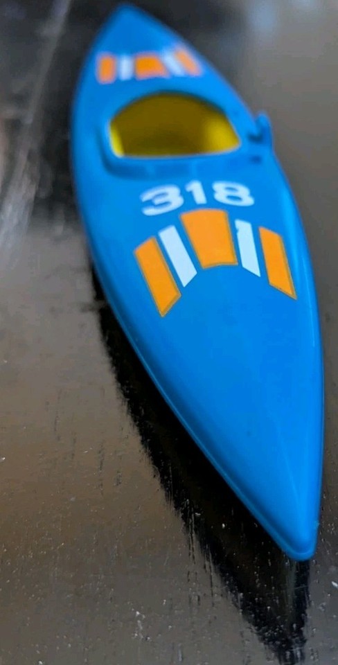 Vtg 1977 Fisher Price adventure people daredevil Kayak Blue Yellow ...