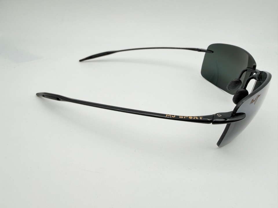 MAUI JIM Polarized Sunglasses MJ423 02 Lighthouse Black Neutral Grey ...