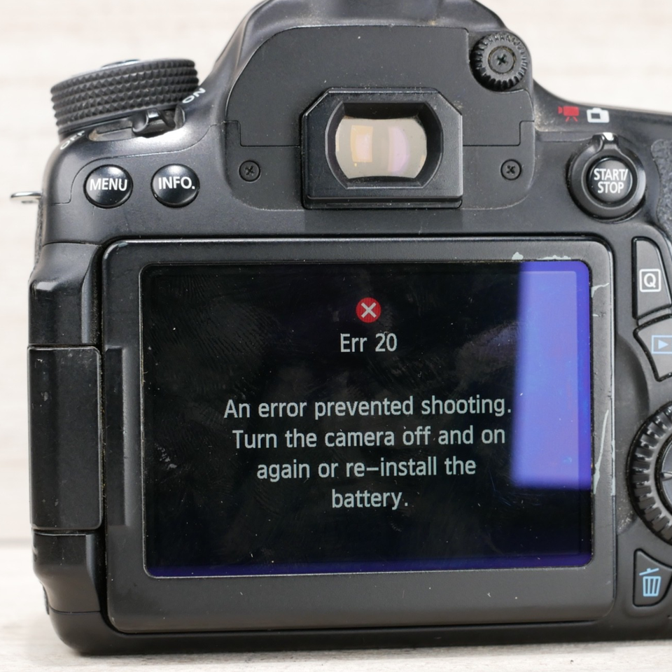 Canon EOS 70D Digital SLR Camera - Body Only PARTS/REPAIR ERROR 20 P/R | eBay