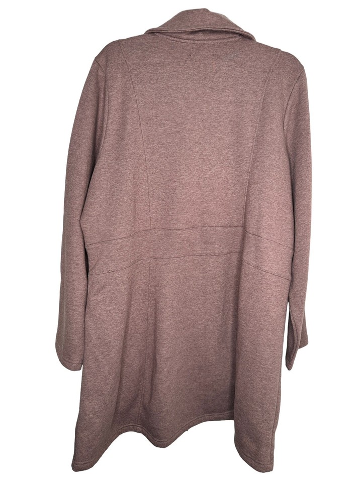 NEW Torrid 2 2X XXL Anorak Jacket Coat Sweatshirt Zip Long Brown Mauve ...