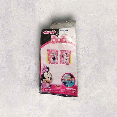Disney Minnie Mouse Arm Bands Floaties Swimming Pool Floats Toys Pink ...