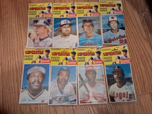 Lot Of 8 Sealed 1980 Topps Superstar Photo 5 Card Packs, Hall Of Famers ...