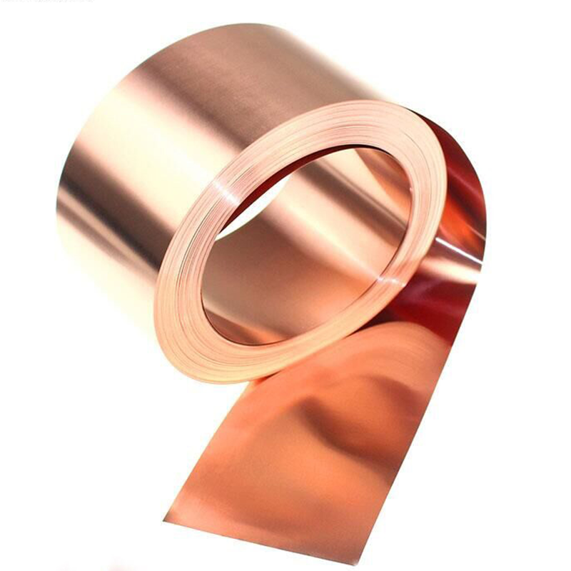 Pure Copper Strip 0.1-0.8mm Rolled Electrolytic Shim Stock CNC ...