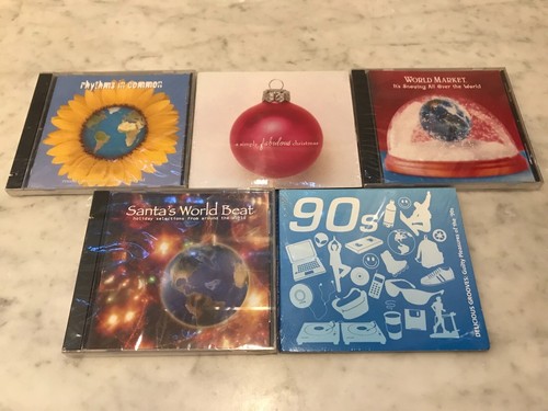 Lot Of 5 CDs NEW In Package Pottery Barn Christmas 90's World Market | eBay