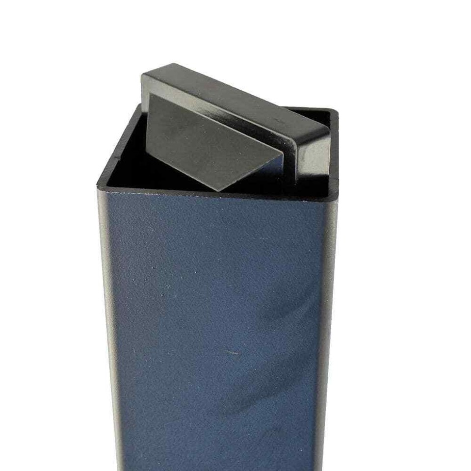 Slipfence Powder Coated Aluminum Fence Post Cap 3 Inc X 3 Inc X 100 ...