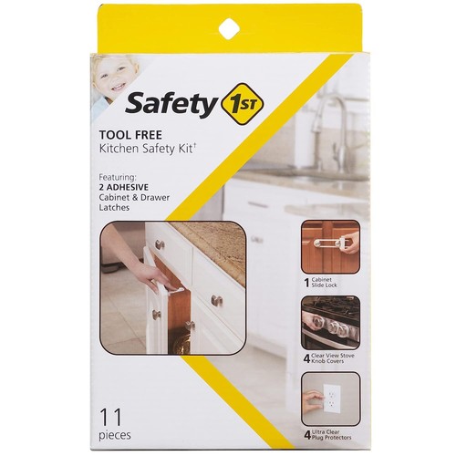 Safety 1st Tool Free Kitchen Safety Kit, 11 Pieces, White 884392943134 ...