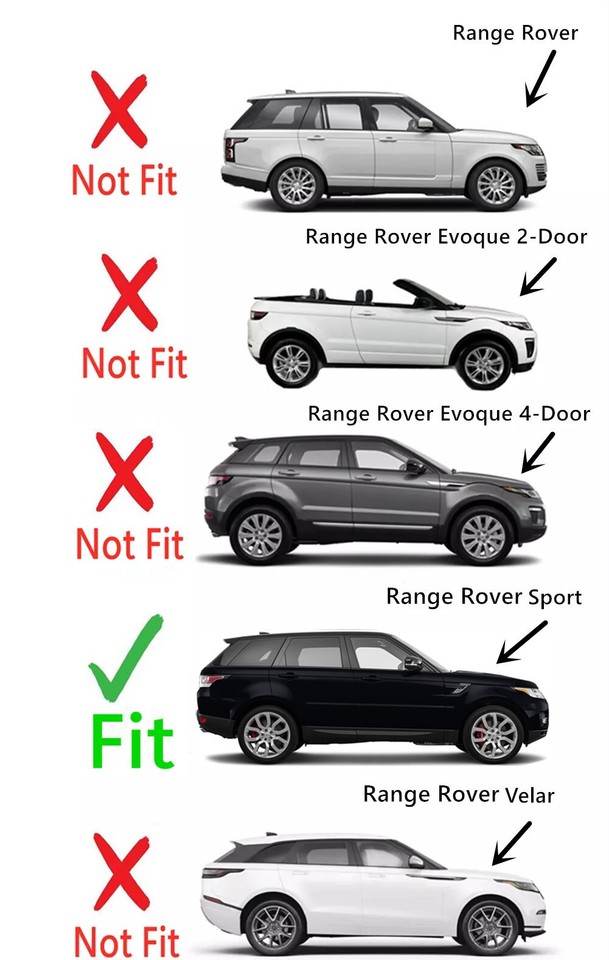Fits 14-22 Land Rover Range Rover Sport Right Front Door Window ...