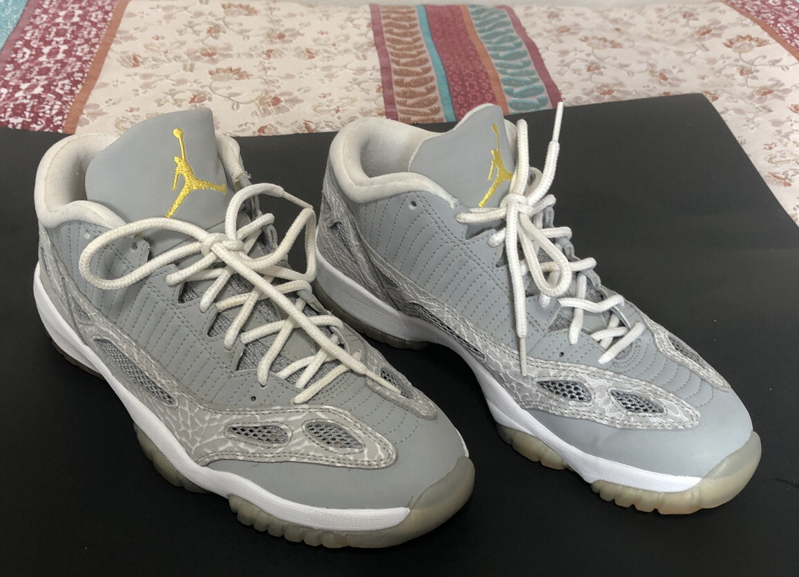 Air Jordan 11 Retro Low IE Cool Gray/White/Zest Yellow Blue Air Jordan 11 Retro Low IE Cool Gray/White/Zest Yellow Blue
