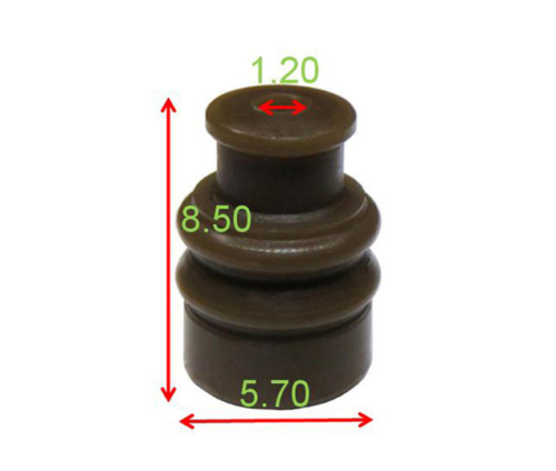Sumitomo 7165-0349 (HY1426) Single Wire Seal Wire Harness, Brown 1 ...