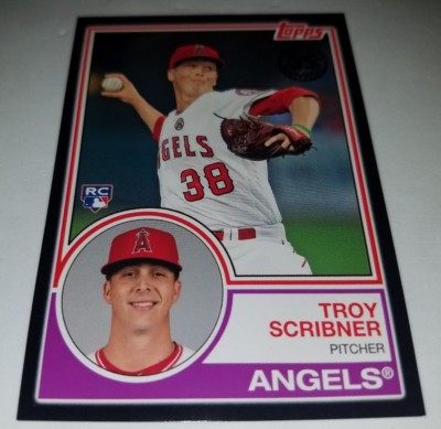 2018 TOPPS SERIES 2 #83-14 TROY SCRIBNER 1983 BLACK PARALLEL RC ROOKIE # 231/299 | eBay