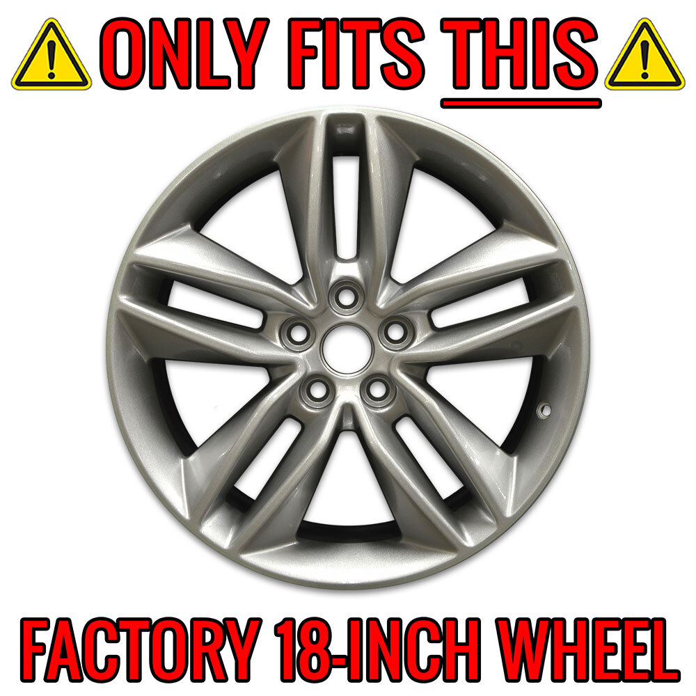2015-2018 Ford Edge SEL 18" Chrome Wheel Skins Hub Caps Rim Covers | 4 ...