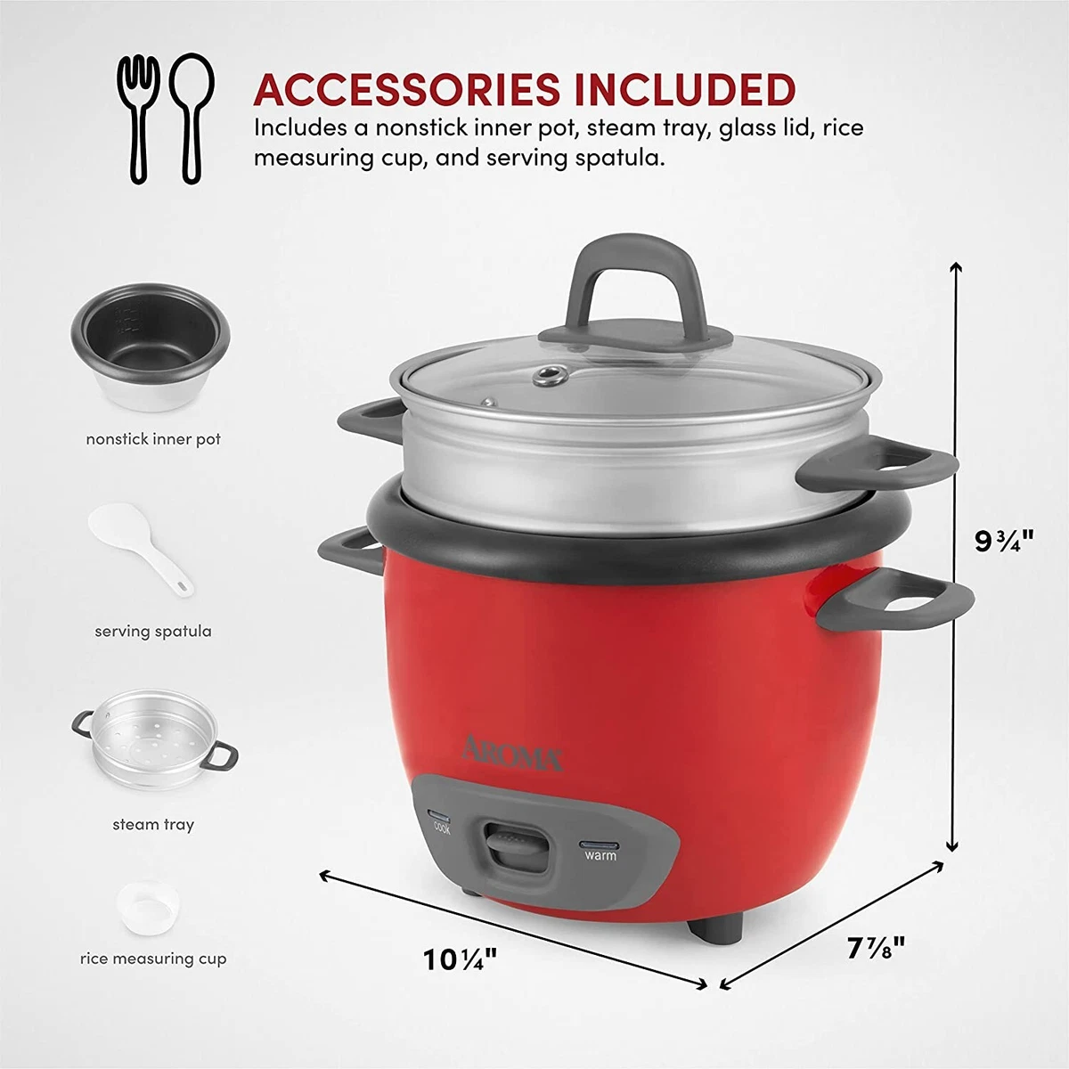 Aroma Rice Cooker Measurement Chart