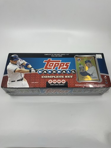 2008 Topps Baseball Factory Sealed Complete Set- Mickey Mantle Gold ...