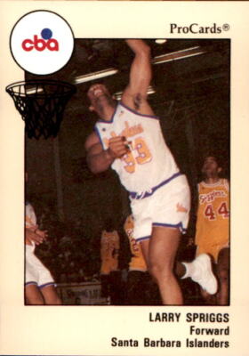 1989-90 ProCards CBA 121 Santa Barbara Islanders Larry Spriggs Howard ...