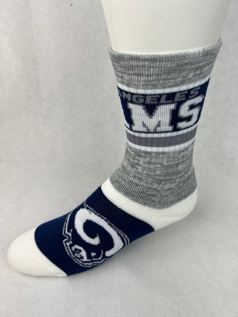 Los Angeles Rams Athletic Crew Socks Medium Gray | eBay