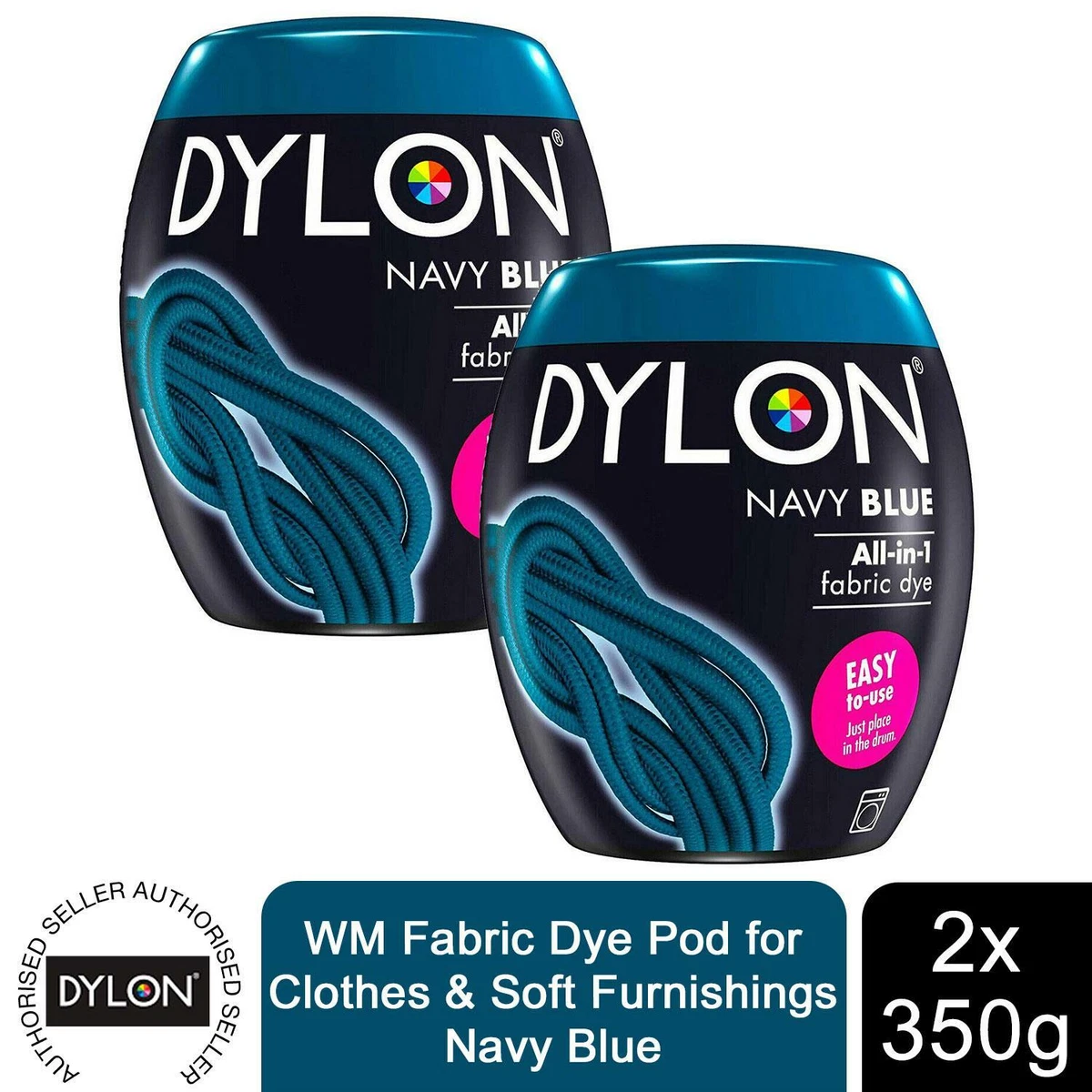 Dylon Navy Blue Fabric Dye Machine Dye Pod Sew Much Easier, 46% OFF
