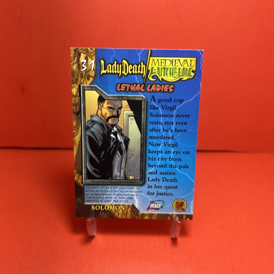 2002 Comic Images Lethal Ladies Lady Death/Medieval Witchblade Solomon ...