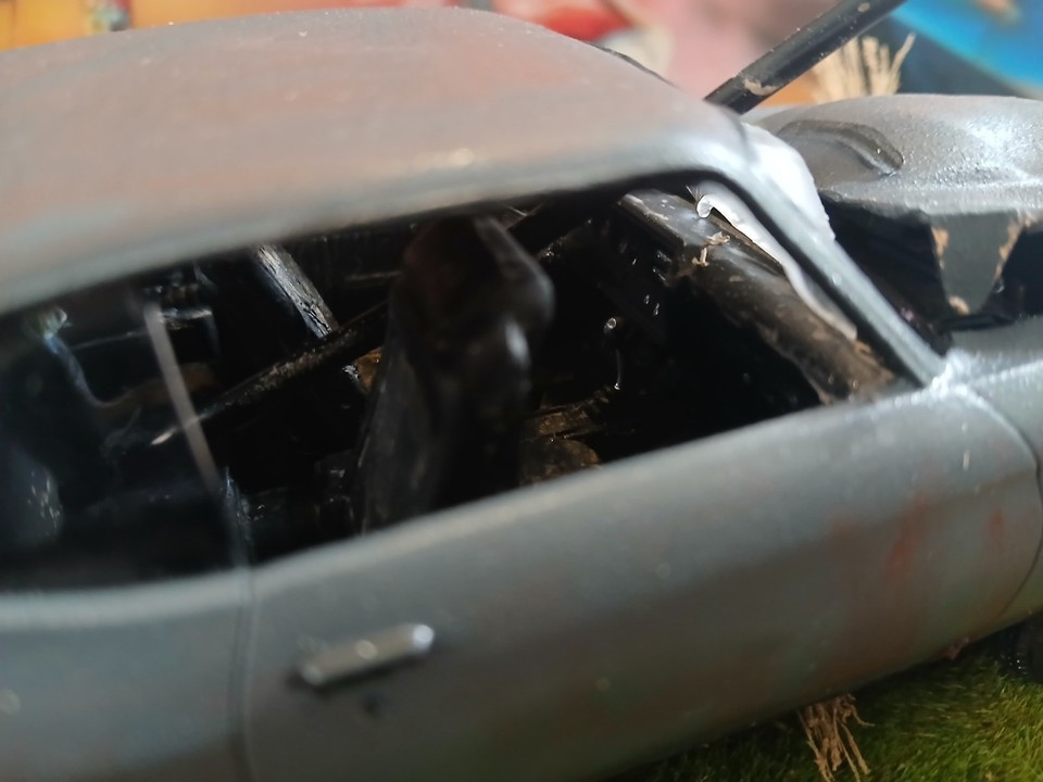 1970 CHEVROLET CHEVELLE SS WRECKED JUNKER IN JUNKYARD DIORAMA SCENE ...