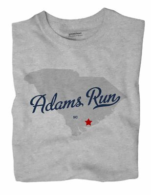 Adams Run South Carolina SC T-Shirt MAP | eBay
