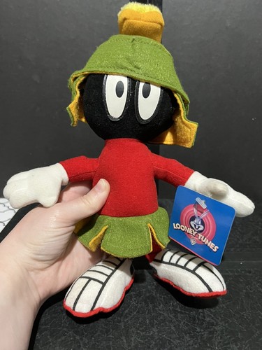 1997 Warner Bros Marvin the Martian Plush 10" Alien Looney Tunes Toy ...