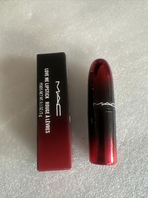 NIB MAC Cosmetics Love Me Lipstick in “Ruby You 433” Vivid Blue-Red ...