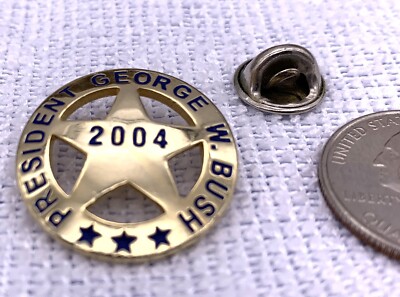 2004 George W Bush President Ranger Star Pin Pinback Button Tie Tac | eBay