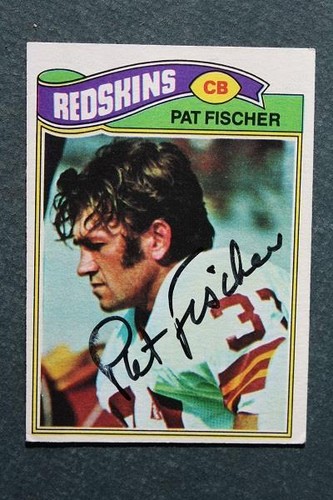 Washington Redskins star Pat Fischer signed autograph 1977 Topps ...